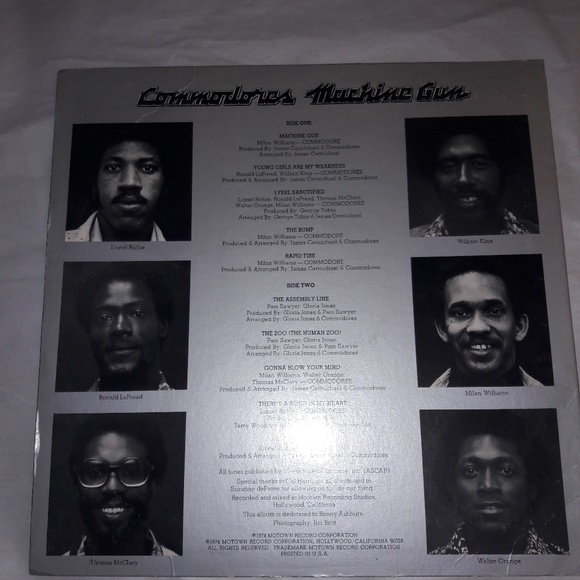 Motown | Accents | Machine Gun Commodore Album Lionel Richie | Poshmark